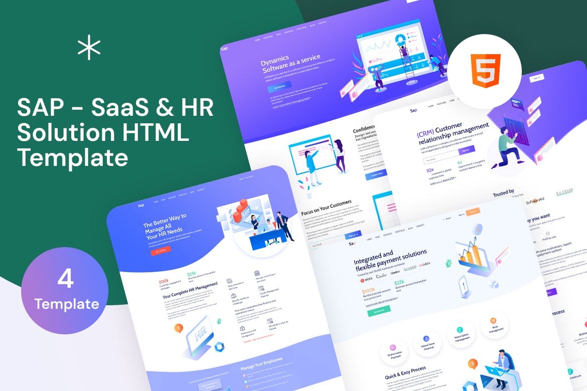 SAP — SaaS & HR Solution HTML Template | by Vjkkw | Oct, 2024 | Medium