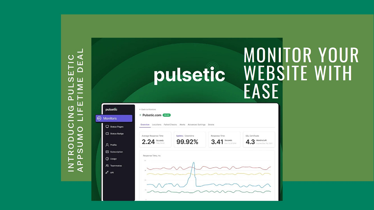 Pulsetic Reviews 2024 | Lifetime Deal (Appsumo) | by Glen K. Ramirez | Apr, 2024 | Medium