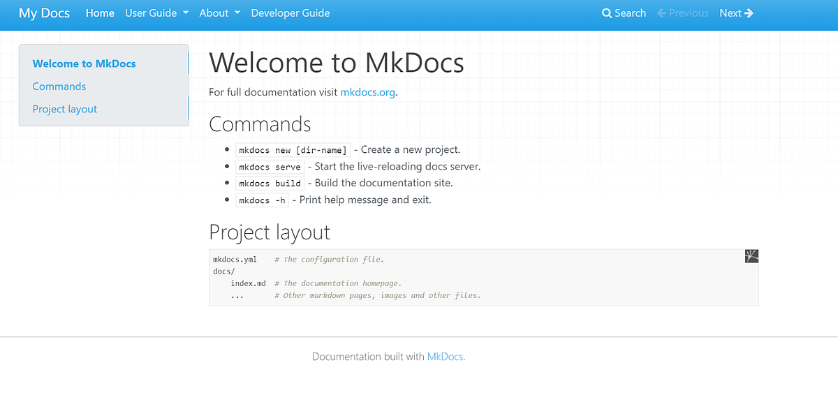 GETTING STARTED WITH MKDOCS: A BEGINNER’S GUIDE | by Temitope Victoria | Medium