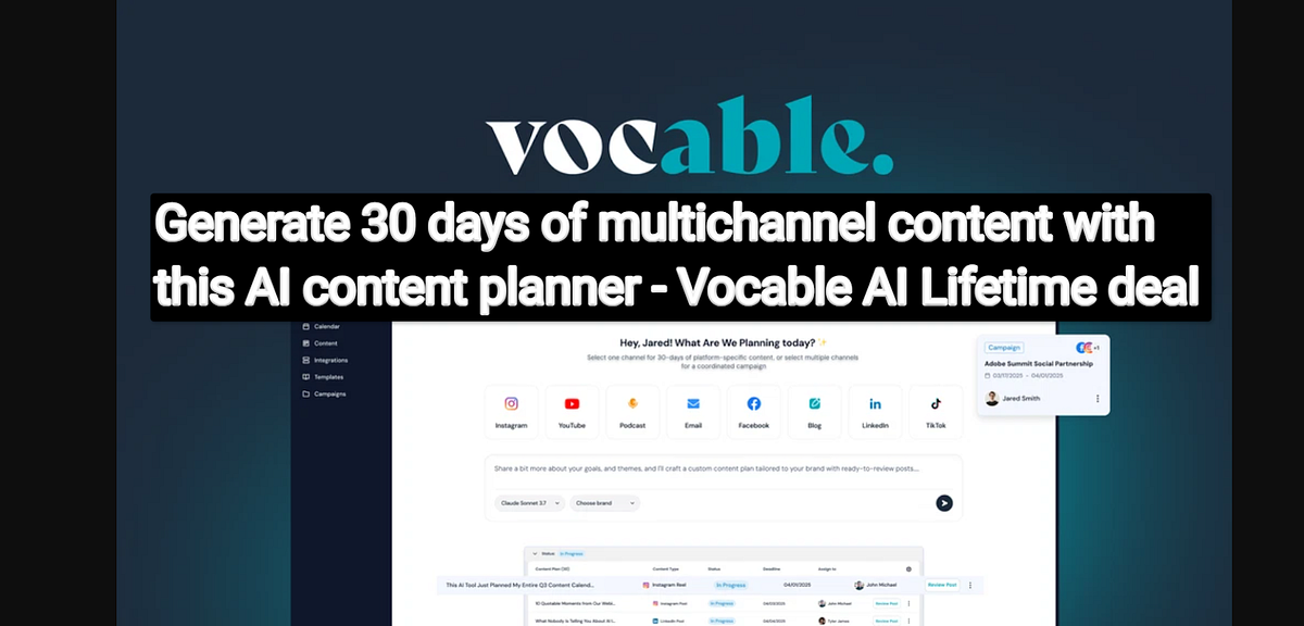 Your Next 30 DAYS of Multichannel Content, MAPPED OUT by AI (Thanks to ...