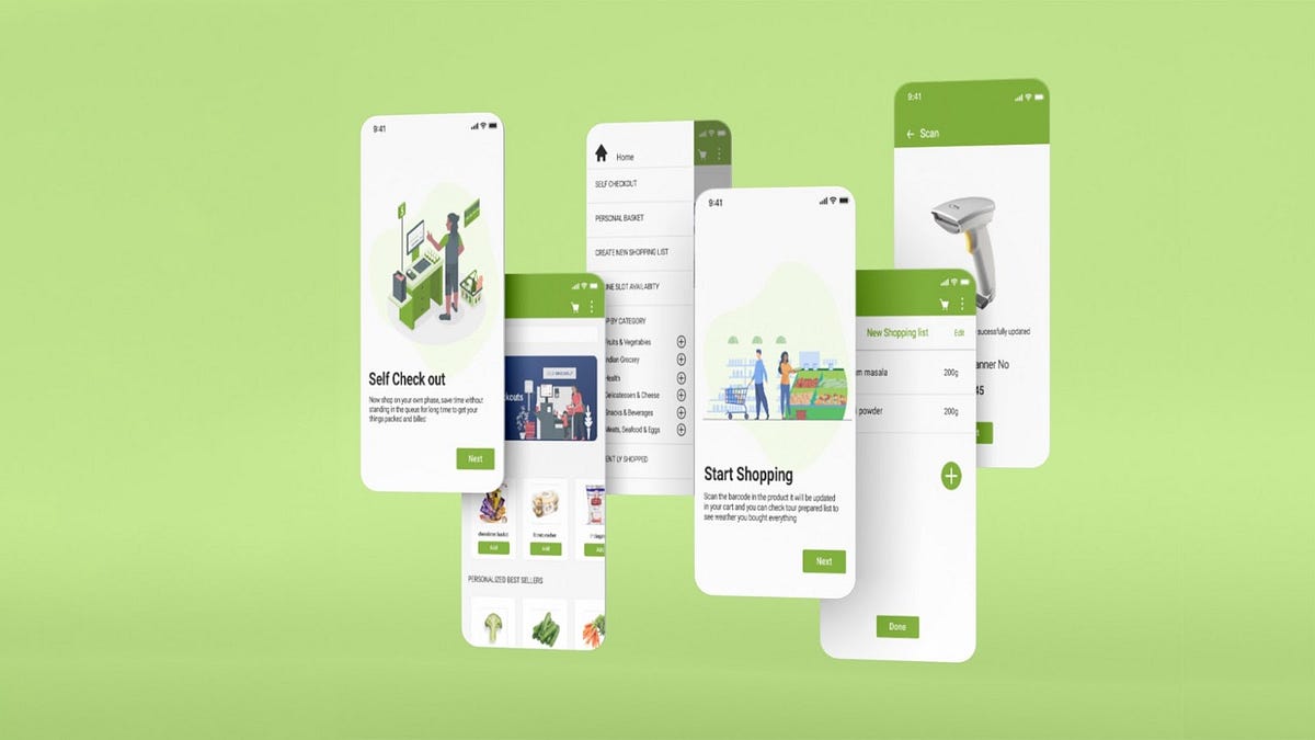 Shop on your own pace, with the self checkout- UI/UX Case study | by ...