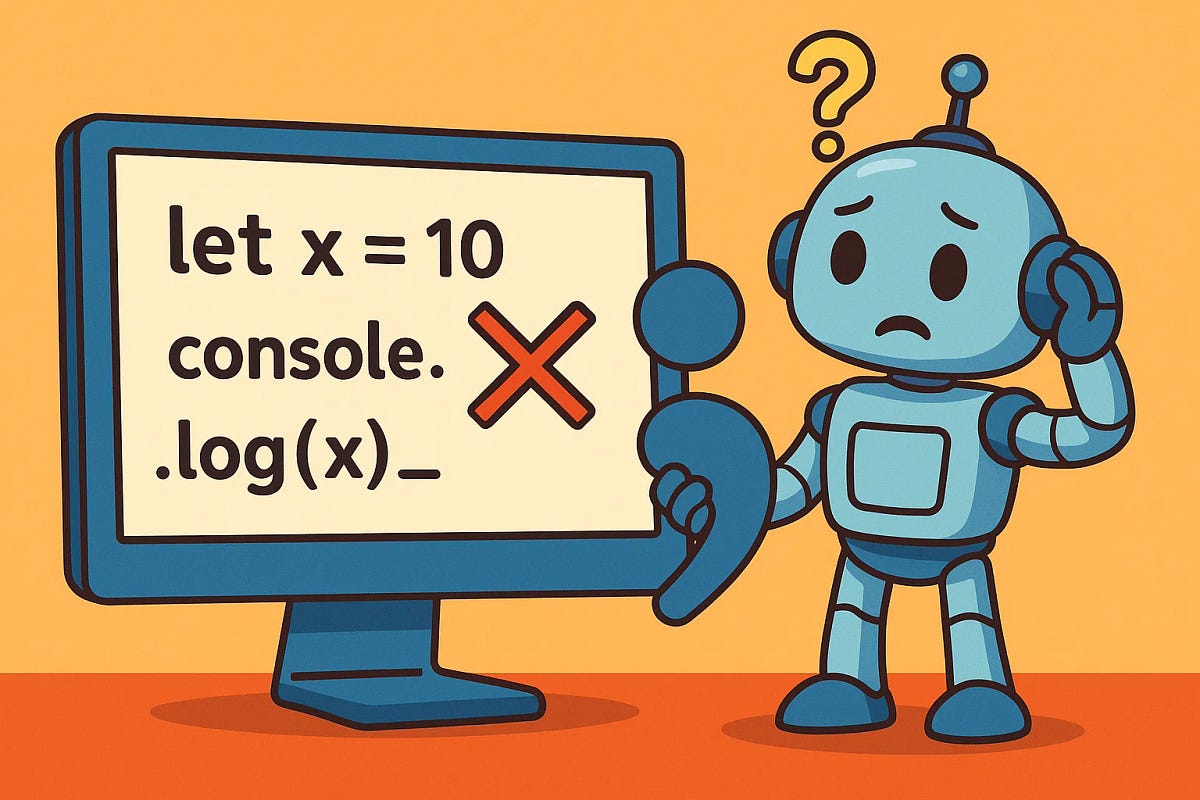 The Debate Over JavaScript Semicolons | by Shantun Parmar | Sep, 2025 ...