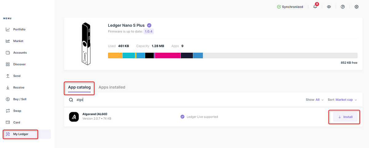 ALGORAND (ALGO). ALGO coin’lerinizi Ledger Live ile… | by Mehmet | Apr, 2024 | Medium