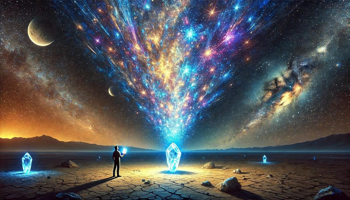 When Stars Collide 🌟. The night sky blazed with more stars… | by ZaRina-FrosT | Nov, 2024 | Medium