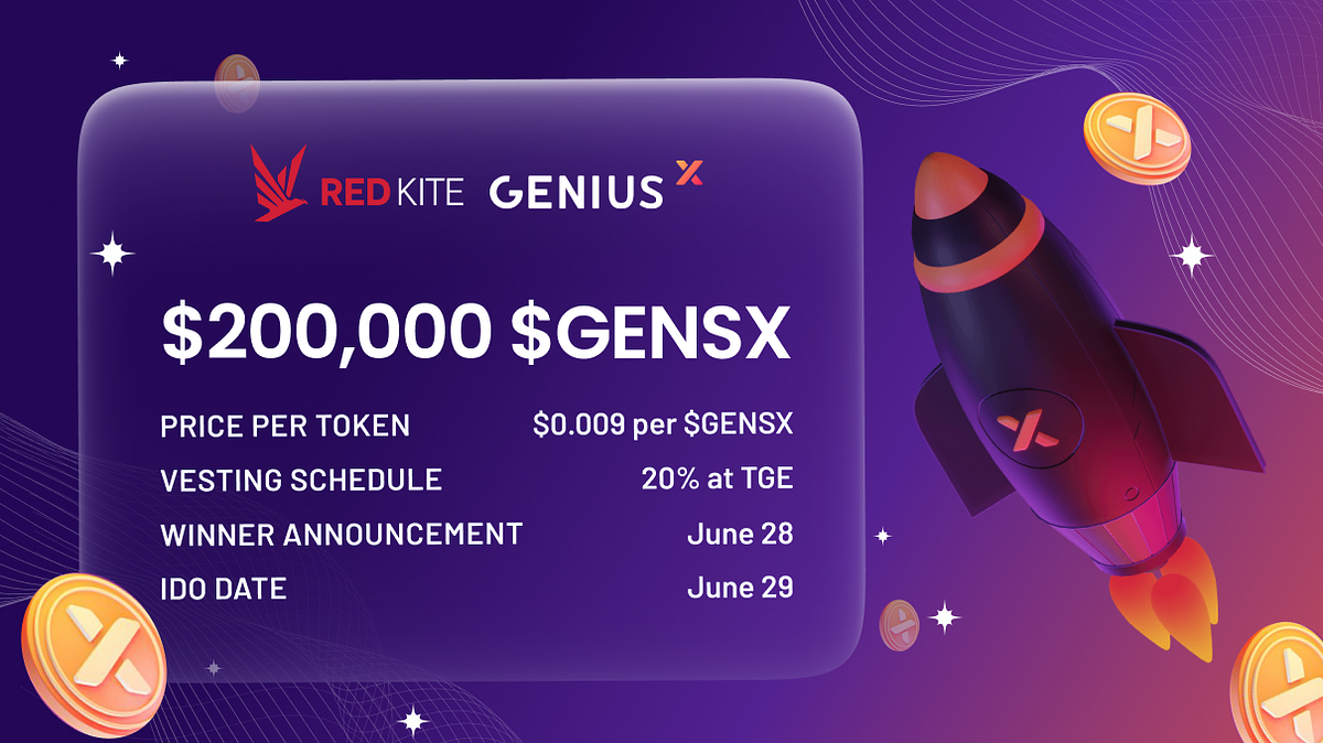 $GENSX IDO Event on Red Kite has Opened Whitelist Registration — Join NOW! | by Rin | Red Kite ...