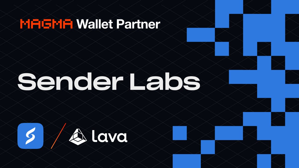 Sender Wallet Partners with Lava to Power Access to the Modular Web ...