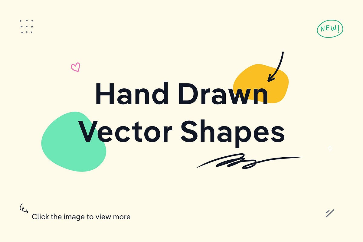 Hand Drawn Vector Shapes (Graphics / Objects) | by Prismpalette | Apr ...
