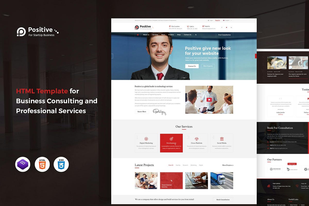 Positive Site Templates Web Templates | by Glowgenius | May, 2024 | Medium