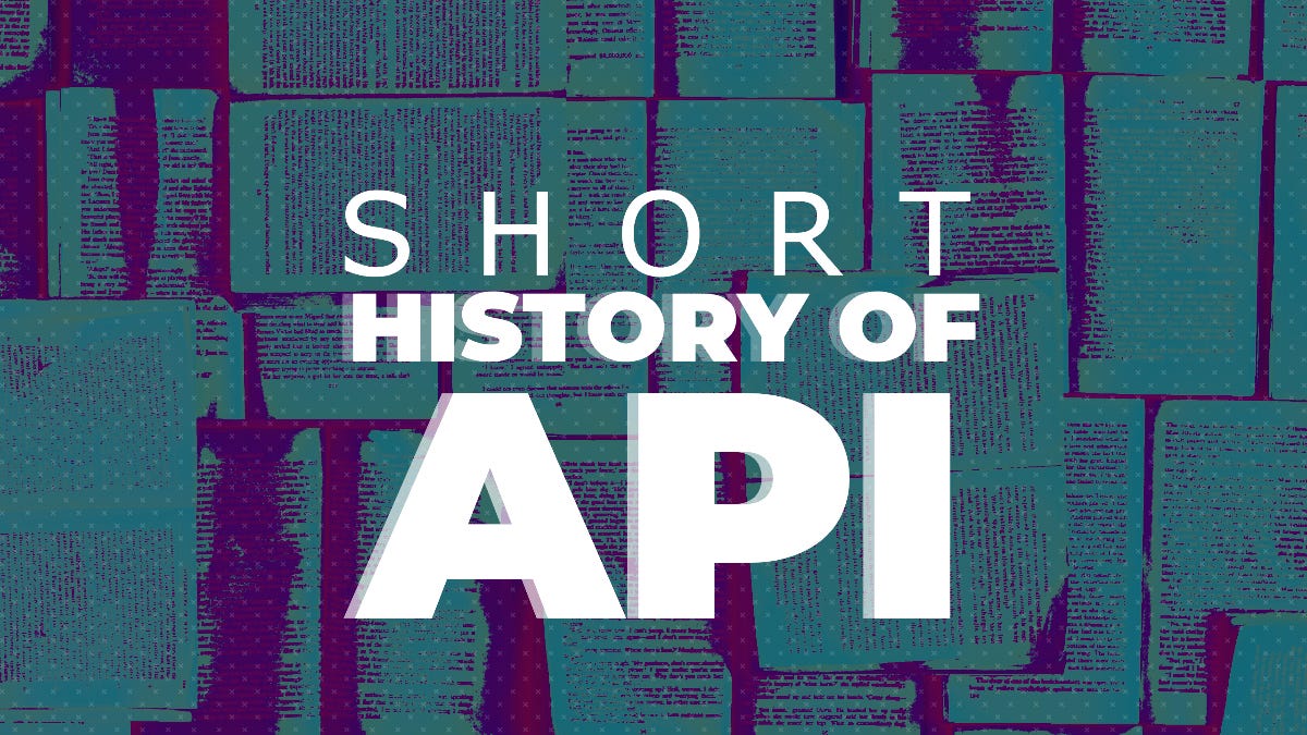 Short history of API | From cabinet to big BOOM | by Transparent Data ...