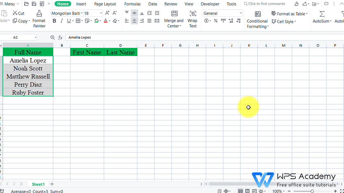 How to split cells in WPS Office Excel | by WPS | Medium