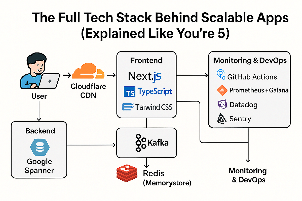 The Full Tech Stack Behind Scalable Apps (Explained Like You’re 5) | by ...