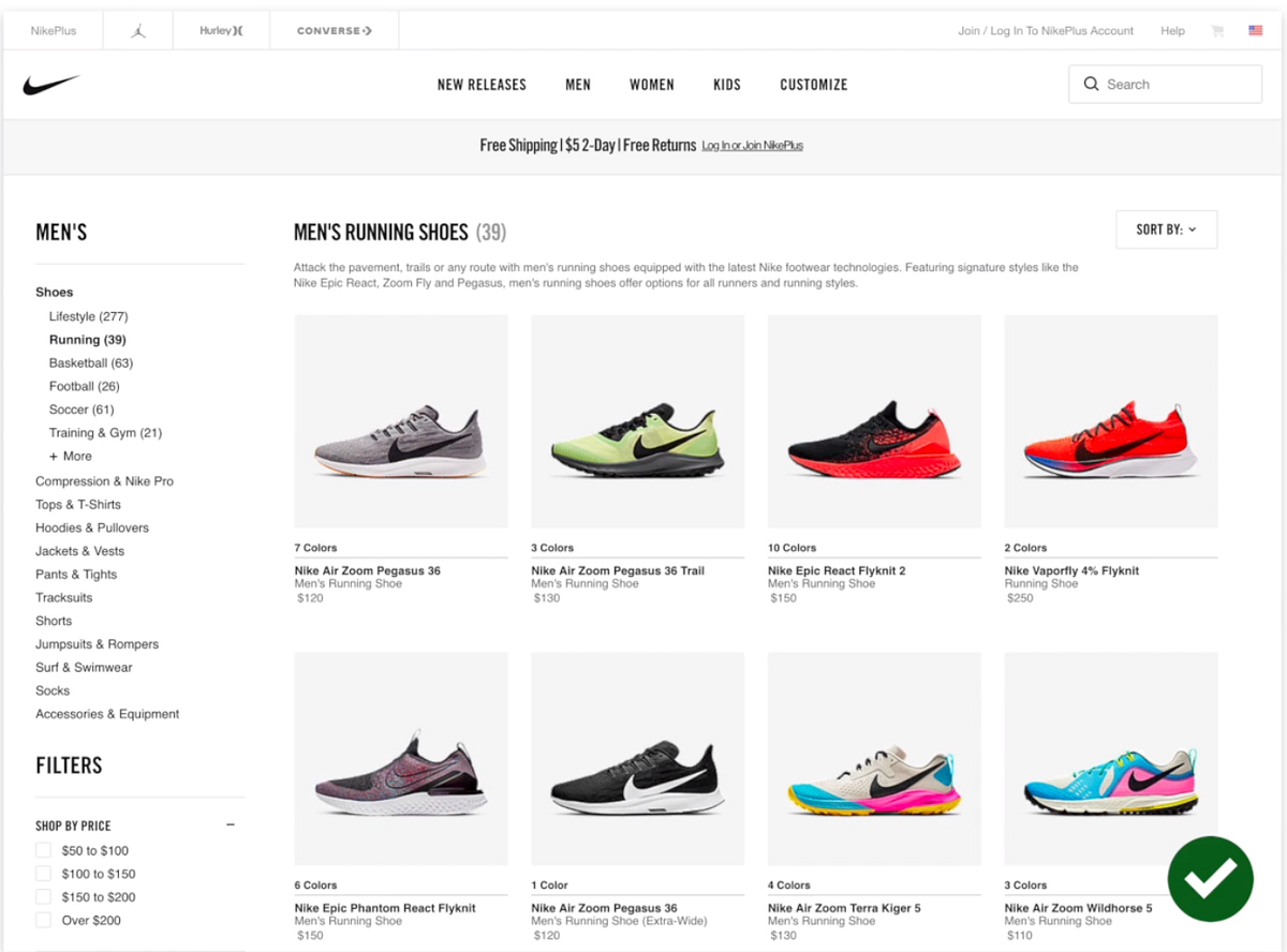 Barymard Cliff Notes:Product Lists & Filtering: Filtering Interface ...