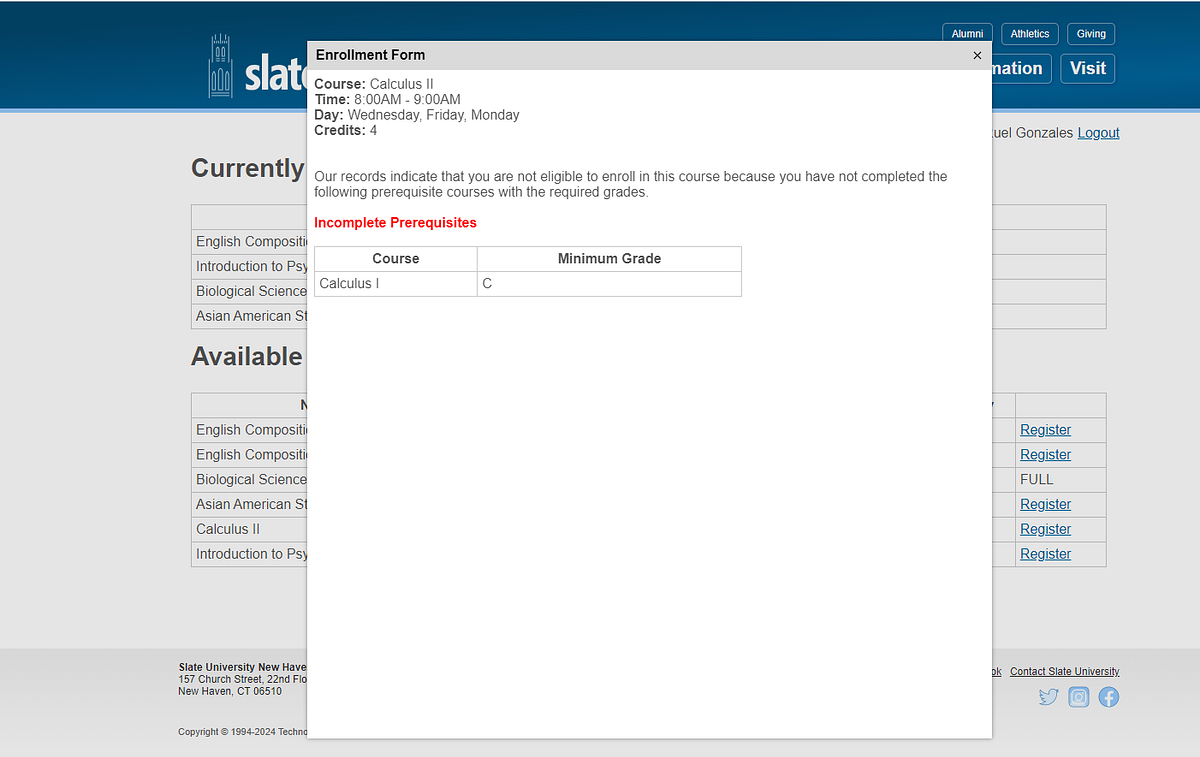 Slate as a SIS (Part 2: Course Reg Prerequisites) | by Ruel Gonzales ...