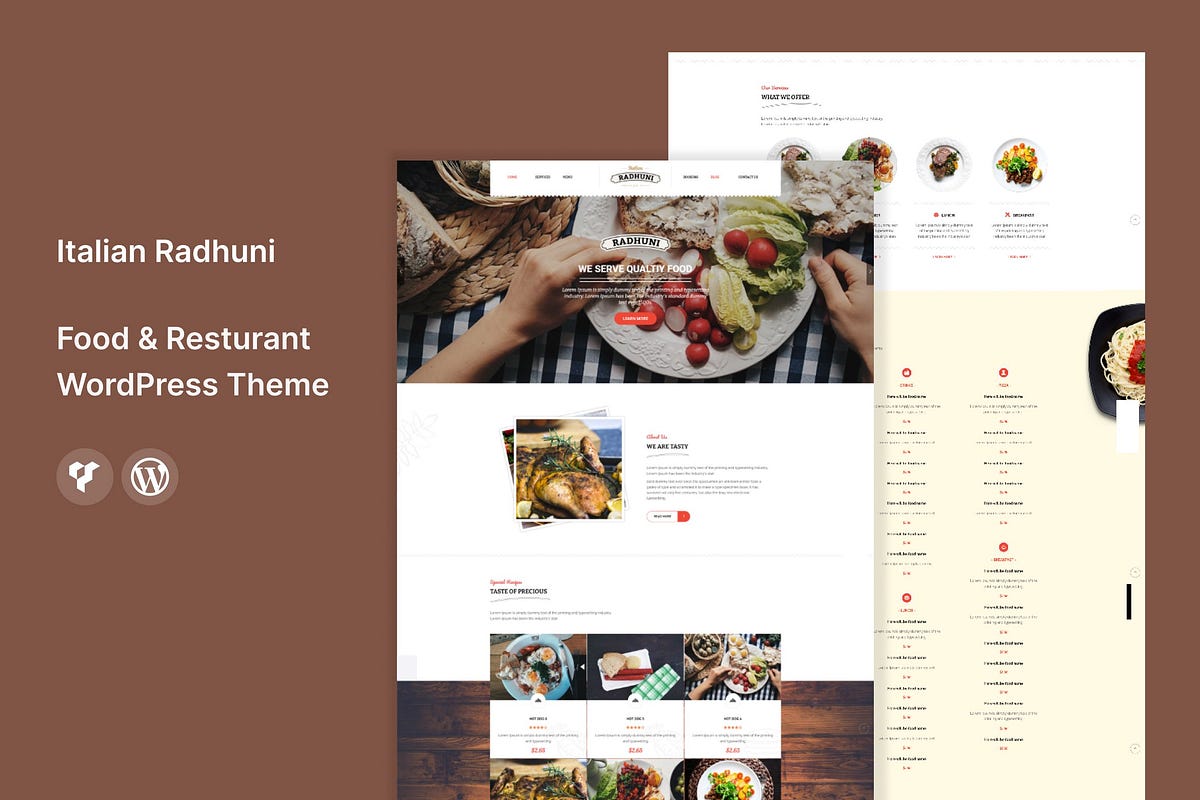 Italian Radhuni — Food & Resturant WordPress Theme | by Vky | Oct, 2024 ...