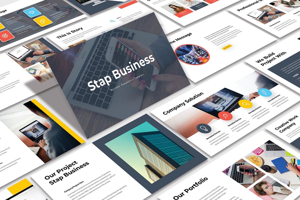 Stap Business Powerpoint Template - Pixelpenance - Medium