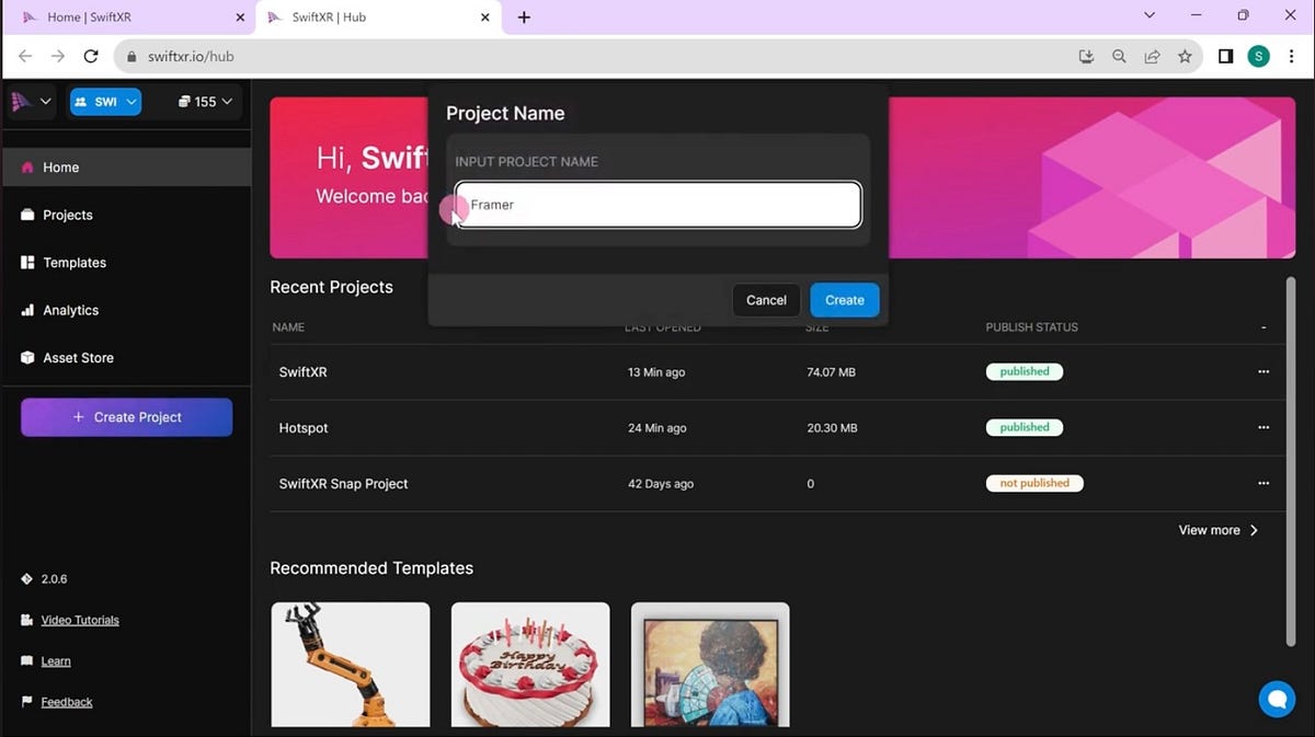 How To Embed 3D/AR/VR Content to Your Website on Framer. | by SwiftXR | Medium
