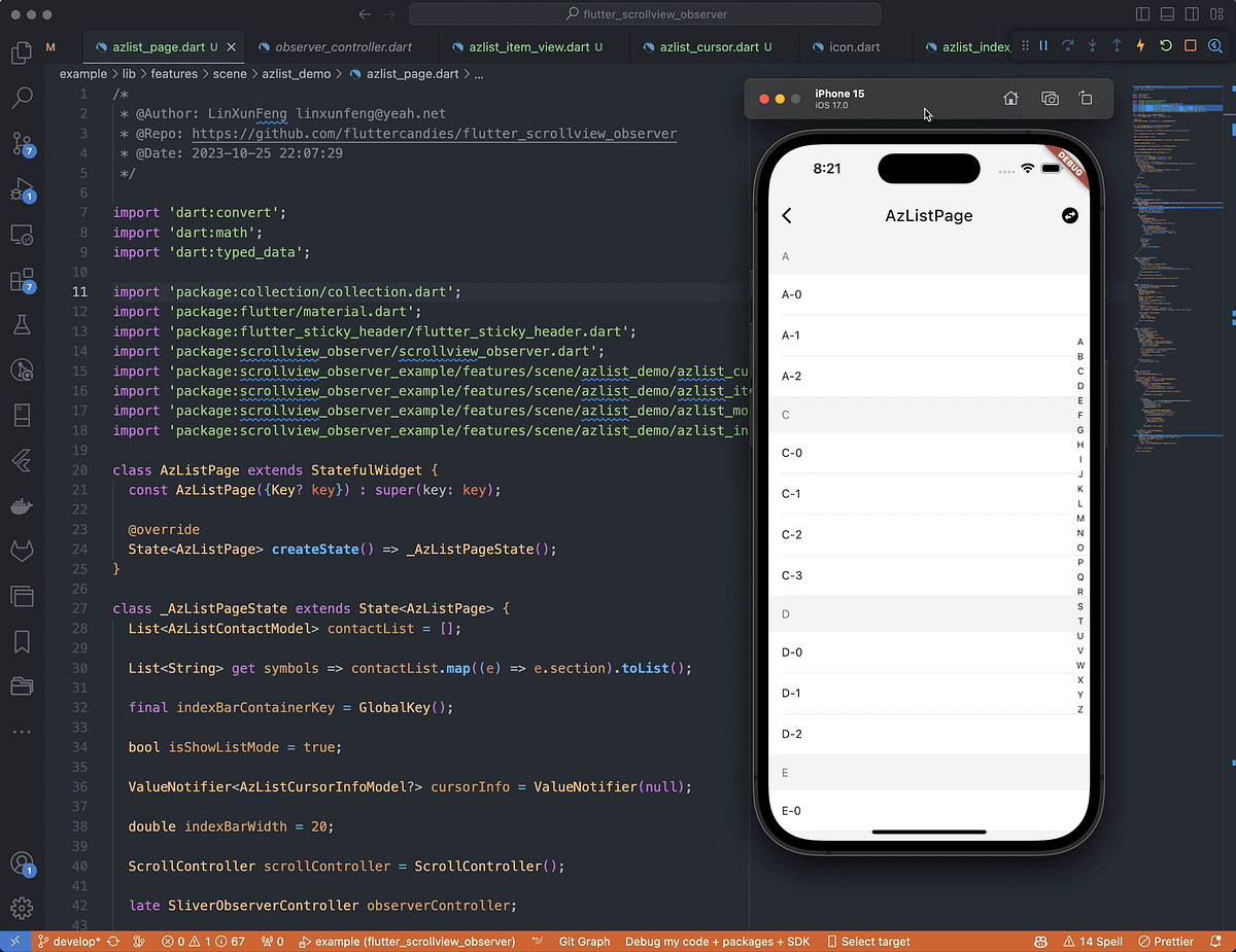 Flutter - How to quickly implement an contact list page (azlist) 📓 | by LinXunFeng | Medium