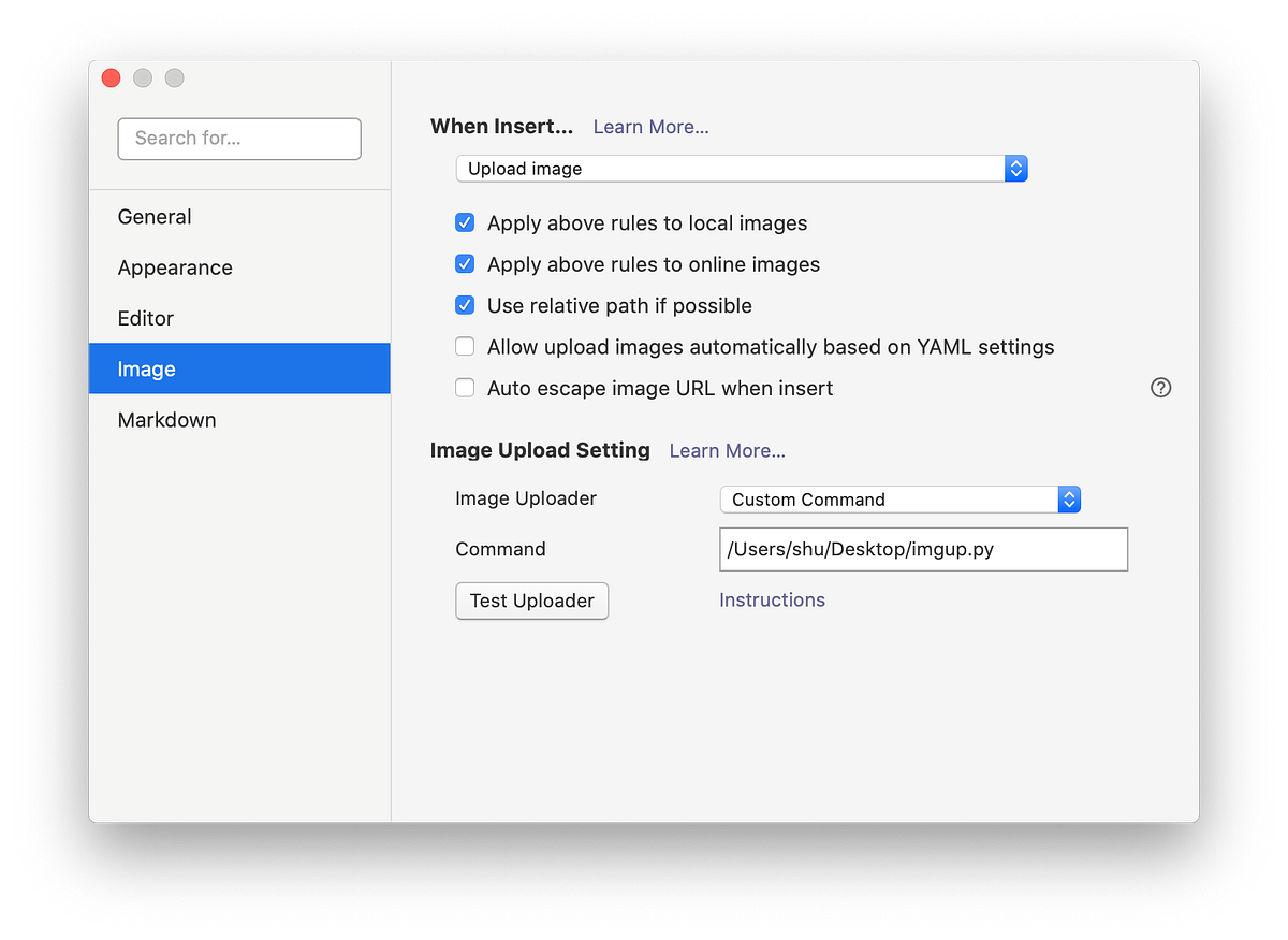 Command line uploader to imgur. A simple python script that uploads… | by Shu Liao | Medium