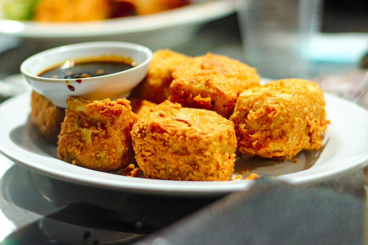 I noticed the hot oil sizzles and dances Around the golden cubes of ...