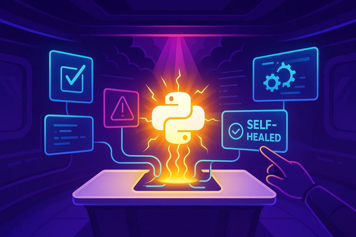 I Built a Self-Healing Python System That Detects, Logs, Recovers, and Learns From Its Own ...