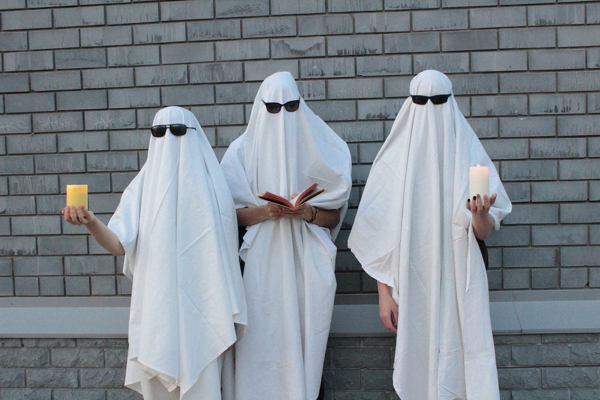 The Beauty of the Sheet Ghost. What are you hiding under there? | by Skyla Macy | Medium
