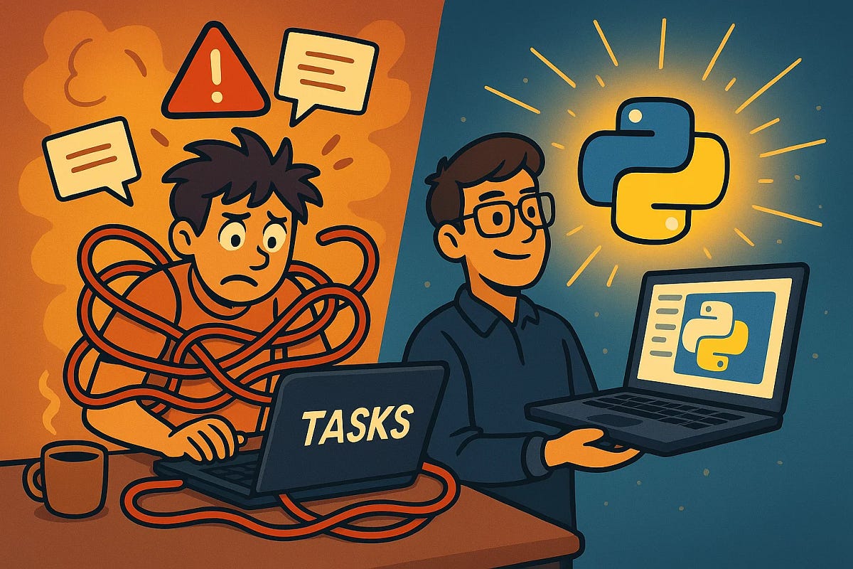 How I Replaced Daily Repetitive Tasks with Python Automation Scripts | by Abdul Ahad | Python in ...