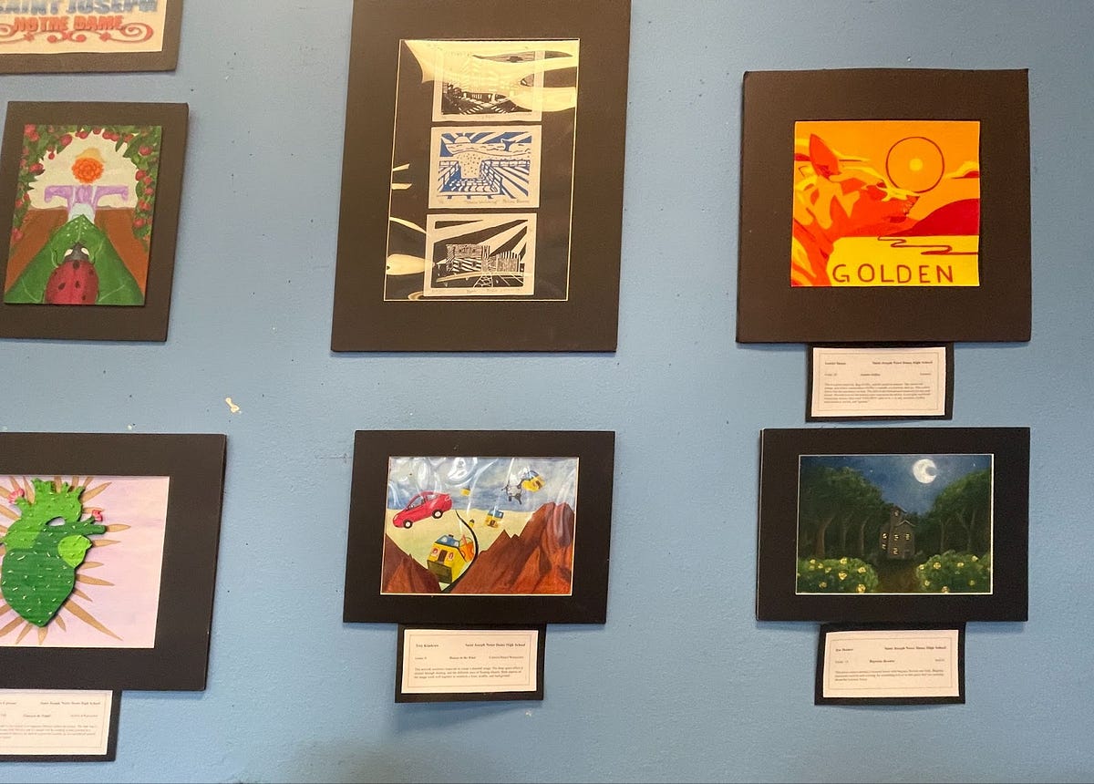 SJND Art Featured at Blue Dot Cafe | by Michael Sunderland | Pilot ...