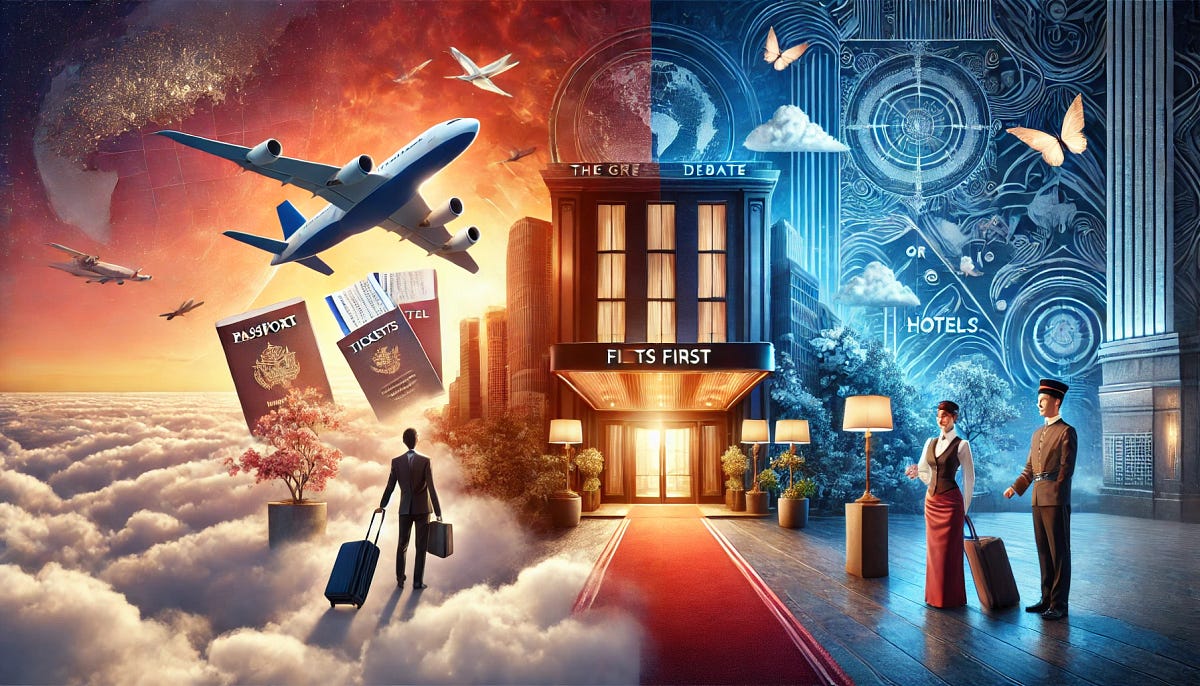 The Great Travel Debate: Flights First or Hotels? | by EscapeArtisan ...