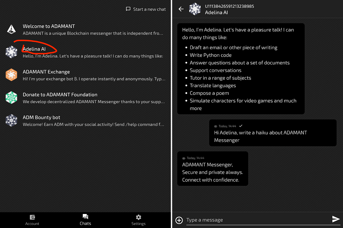 Welcome Adelina, AI chatbot based on ChatGPT | by ADAMANT Messenger | ADAMANT