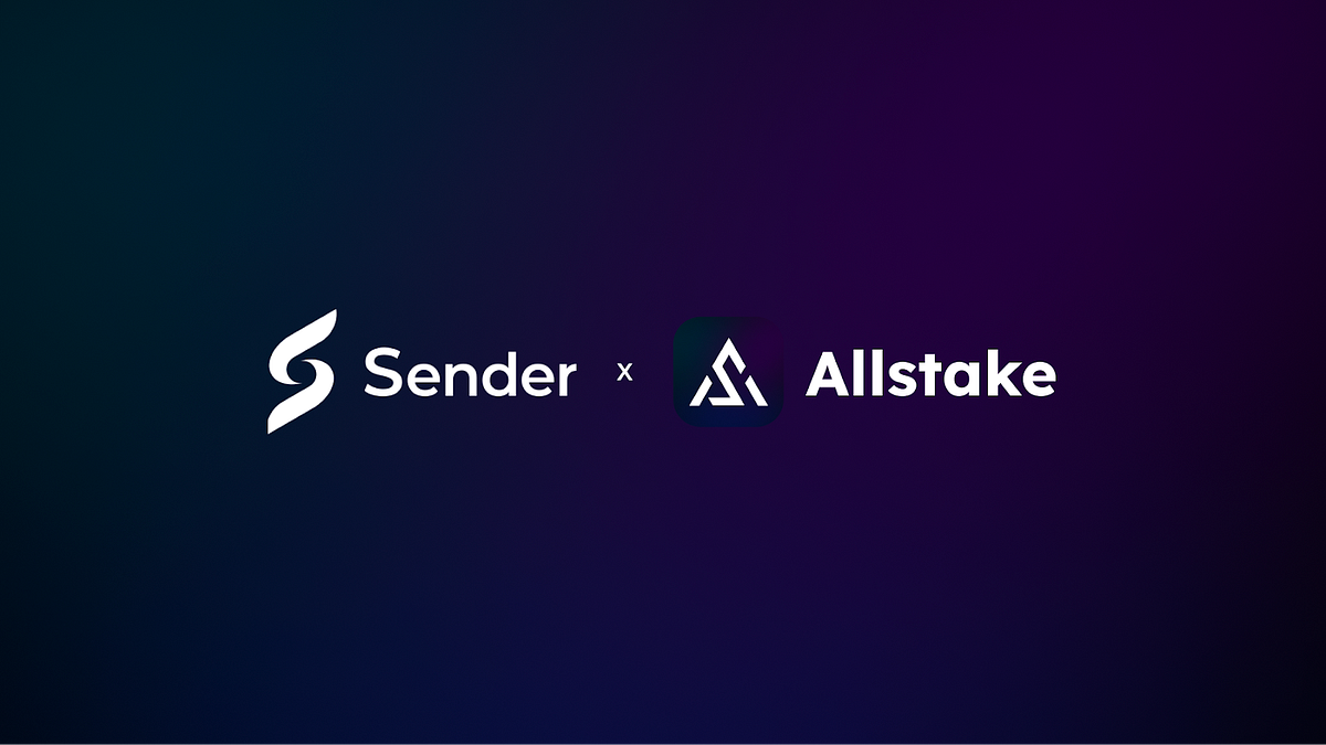 Sender Joins Forces with Allstake to Empower NEAR DeFi Ecosystem | by Sender Labs | Medium