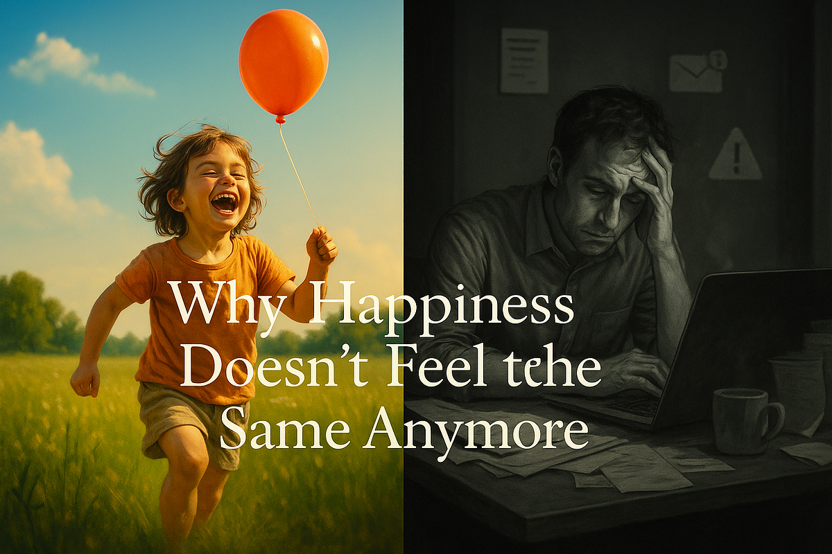 Why Happiness Fades as We Grow: The Psychology Behind Why Nothing Feels ...