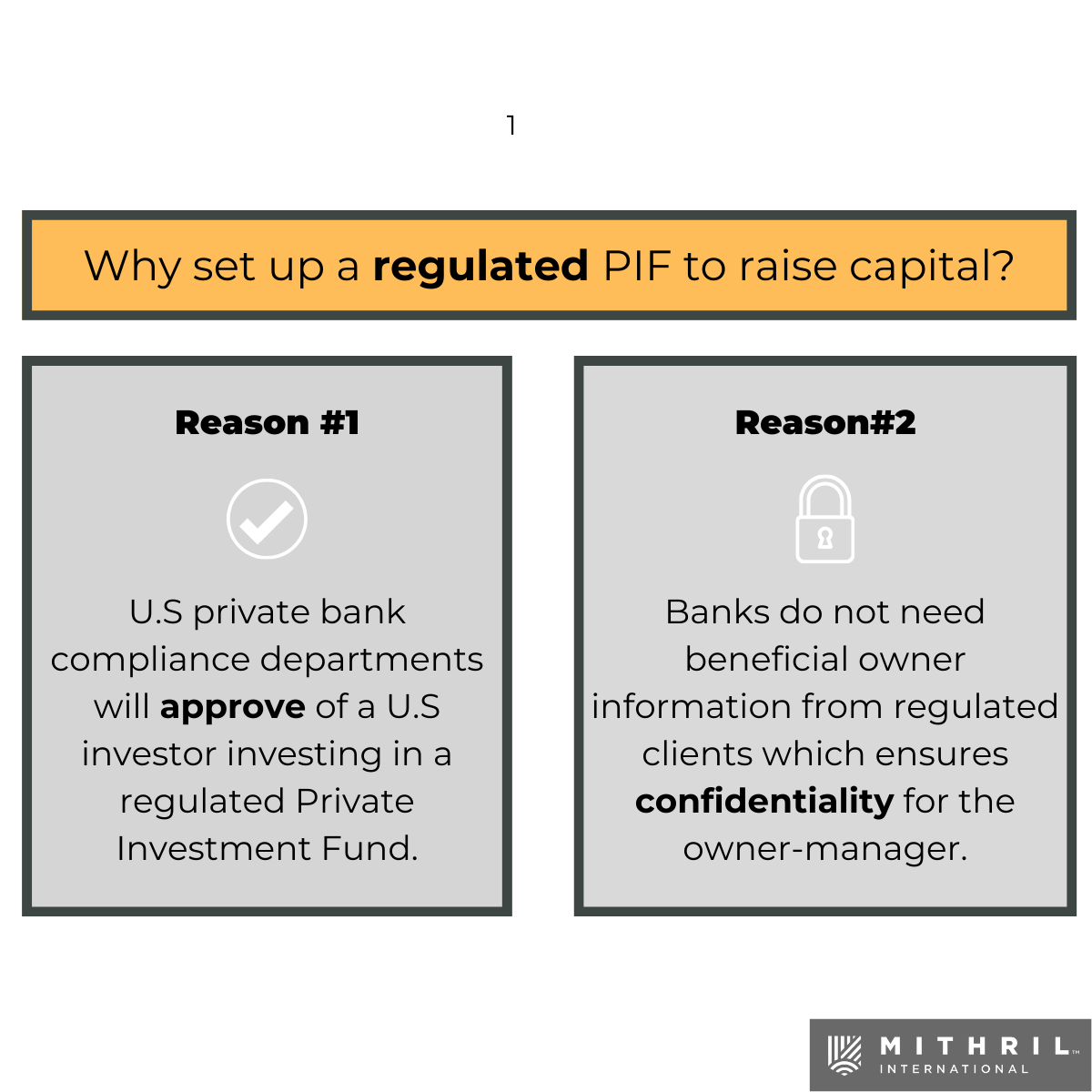 Why should owner managers REALLY set up a regulated PIF to raise ...