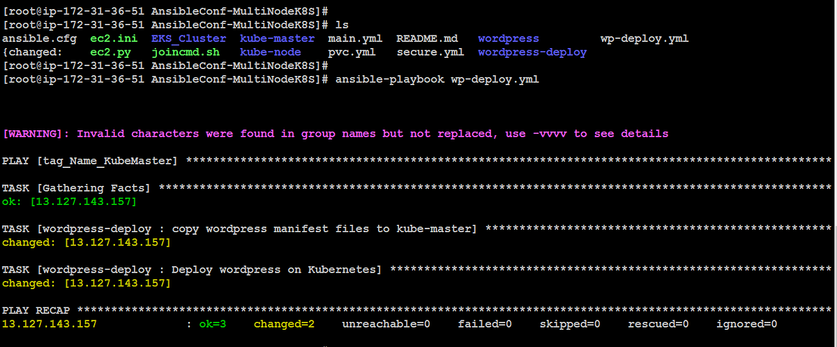 Configure Kubernetes Cluster With Ansible And Deploy Wordpress Application By Vamsinaik Medium