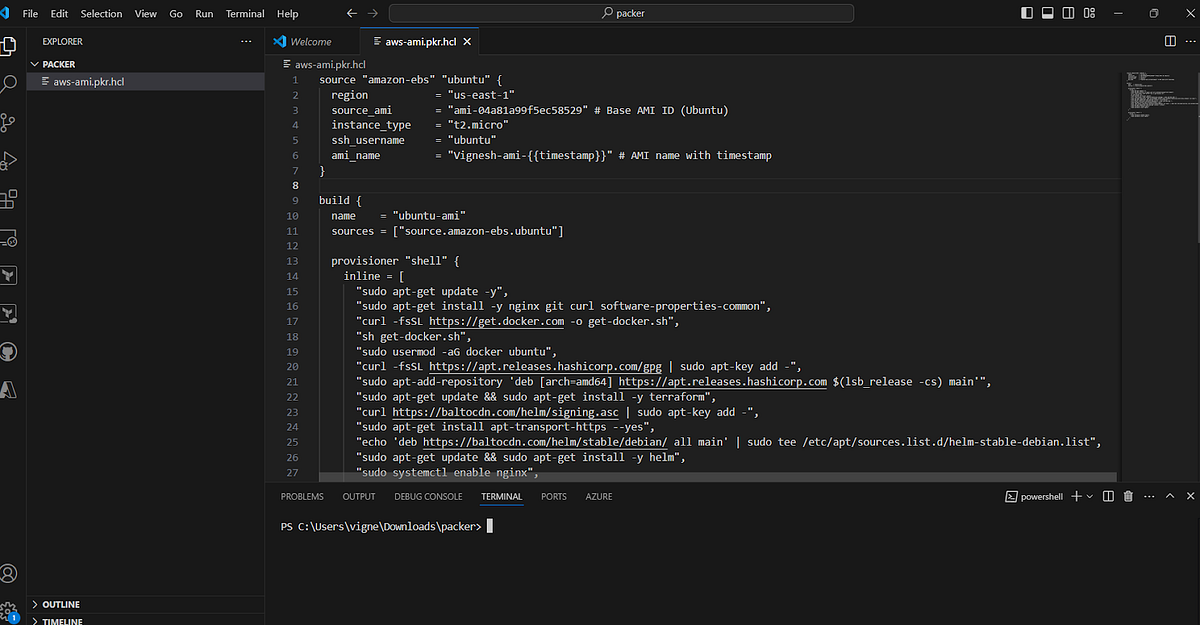Automating Ami Creation In Aws With Packer By Hashicorp Pre Installing Nginx Terraform Git