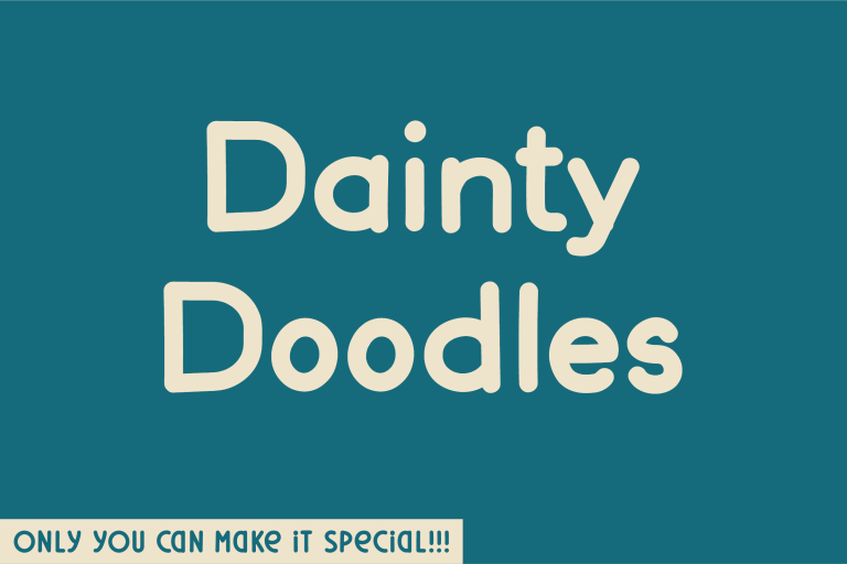 Dainty Doodles Font | by Kaitooon | Aug, 2024 | Medium