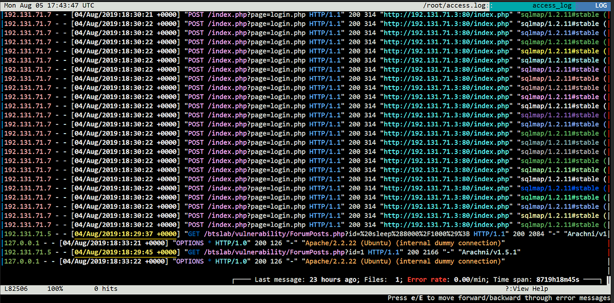 LNAV: Apache Log Analysis. I’m back with a really nice and handy… | by ...