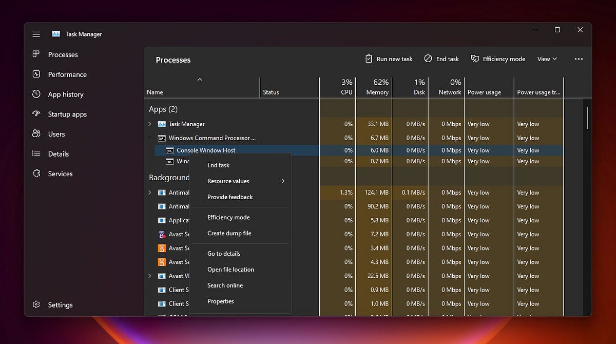 The Windows Process Journey — “Taskmgr.exe” (Task Manager) | by Shlomi ...