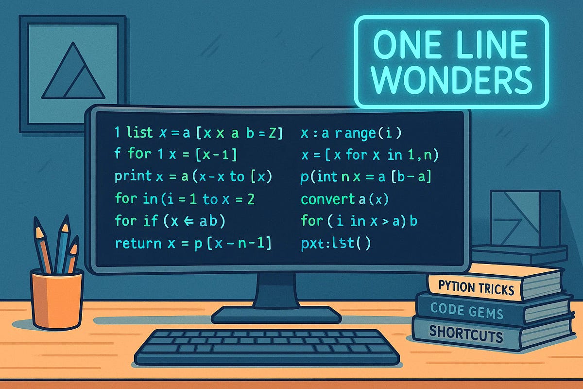 20 Python One-Liners That Made Me a Cool Developer 😎 | by Abdur Rahman ...