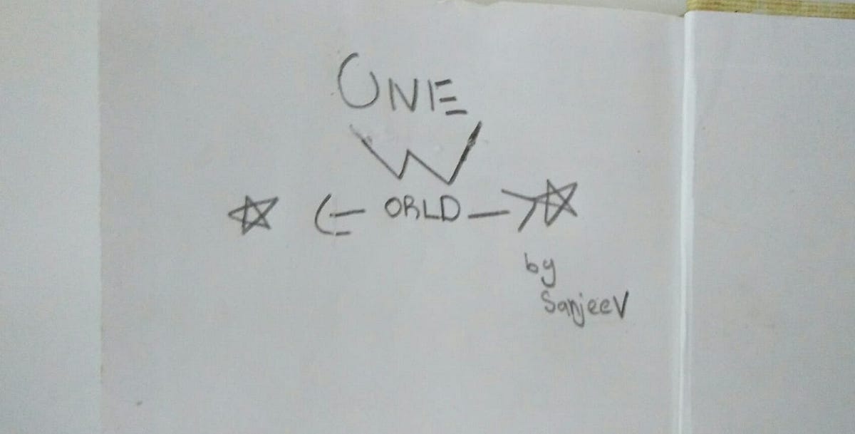 The One World Logo. We hadn’t begun class yet. Students… | by Red ...