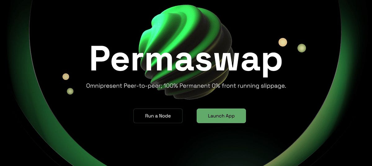 Permaswap：一个比肩中心化交易所体验的 DEX. Arweave… | by PermaDAO | Medium
