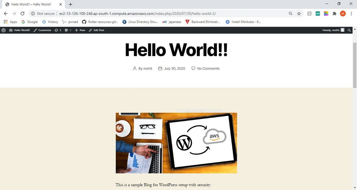 Hosting WordPress Application on AWS: Introducing NAT gateway and Bastion Host | by Mohit Singh ...