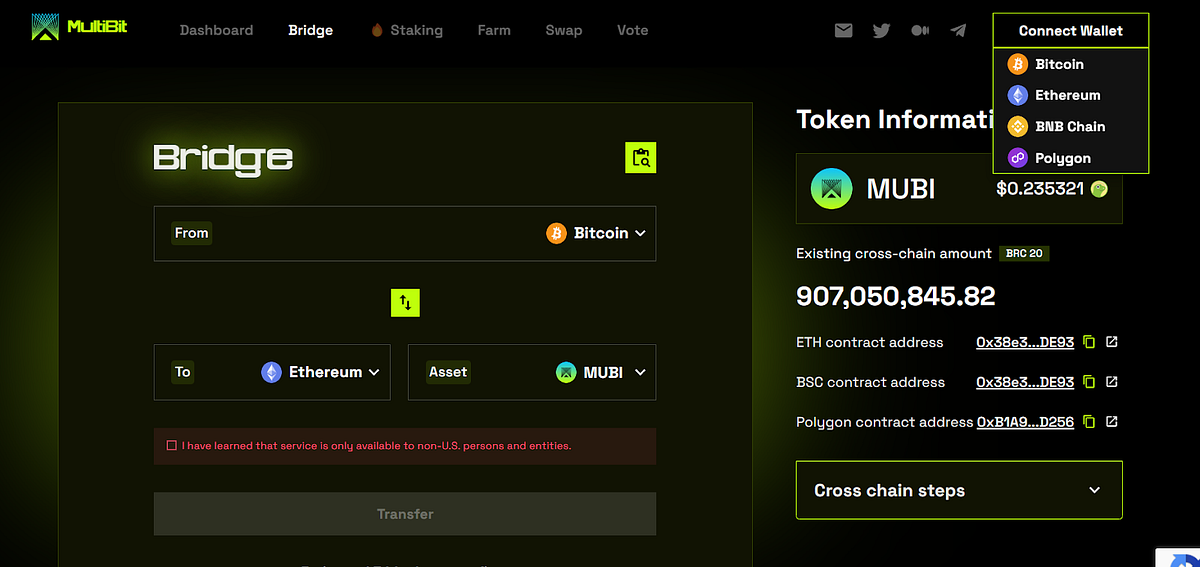 How to bridge from BRC20 on EVM Networks with Multibit | by Zoopia | Dec, 2023 | Medium