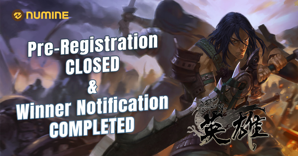 Conclusion of Hero-online CBT Pre-Registration and Winner Notification ...