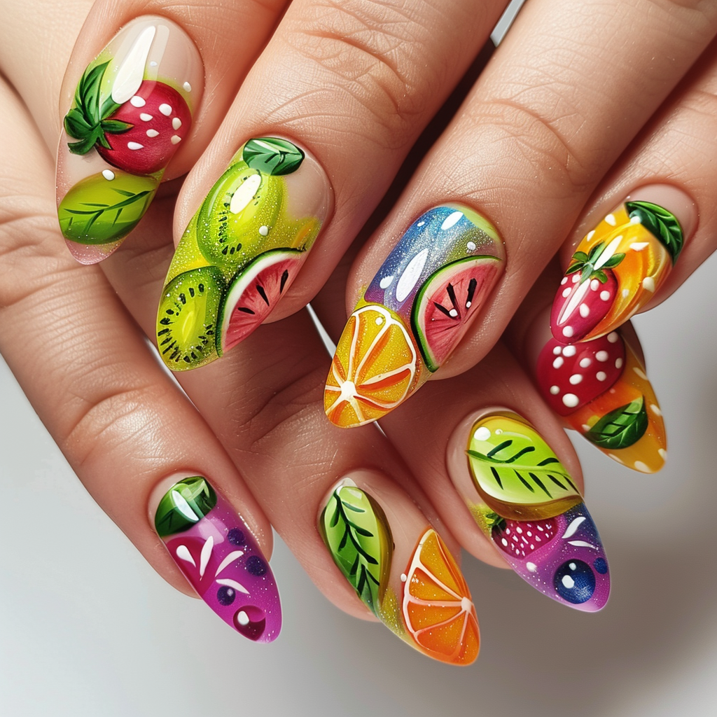 Simple DIY Fruit-Inspired Nail Art at Home | by Daring Lily - Your ...