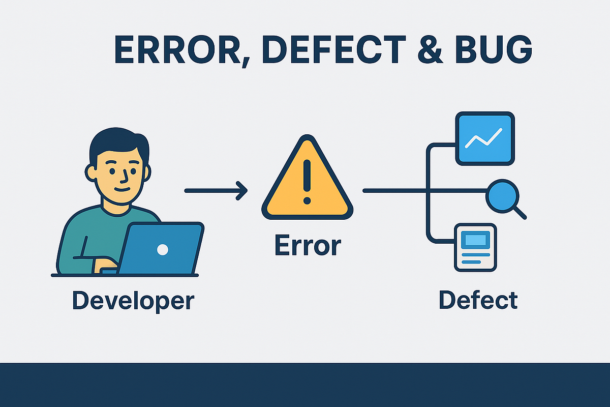 🧩 The QA Trinity: Understanding Error, Defect & Bug | by Shahnawaz Khan ...