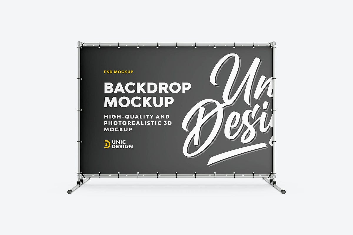 Backdrop Mockup (Product Mockups Graphic Templates) | by Byteblossom ...