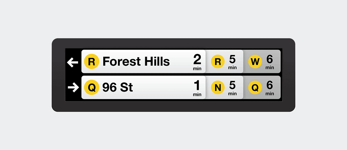 Designing effective countdown clocks for the MTA | by Adam Fisher-Cox ...