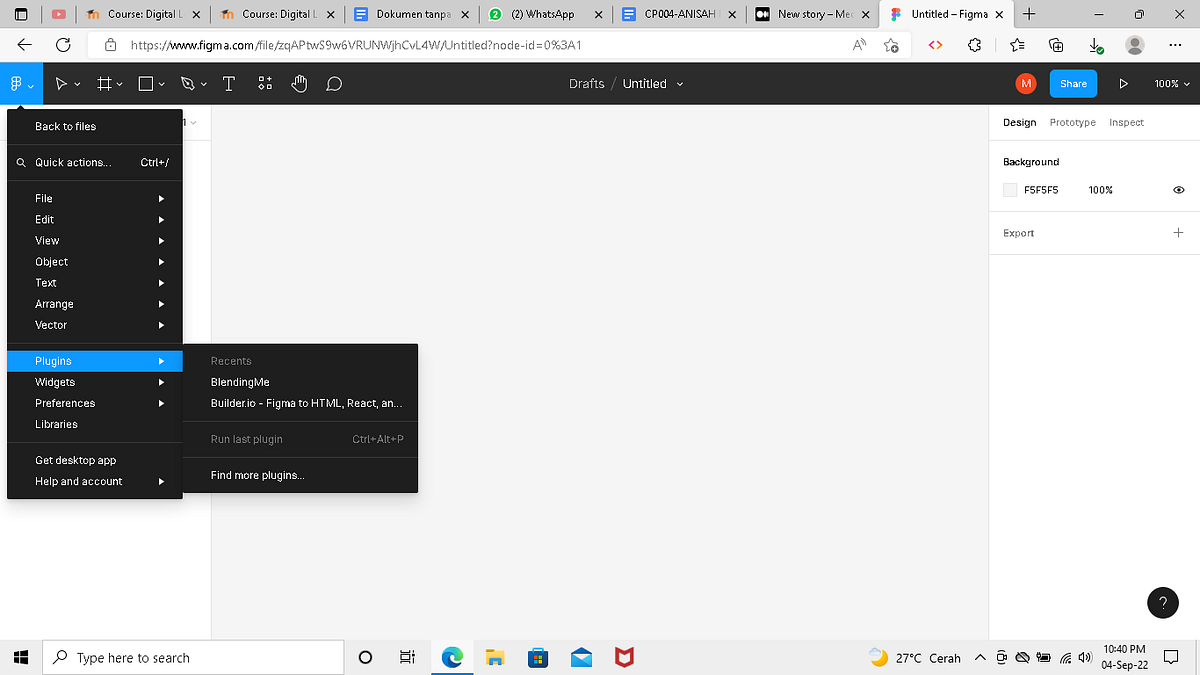 Tutorial Figma HTML to Figma dan Blending | by Muhammad Bayu Maulana ...