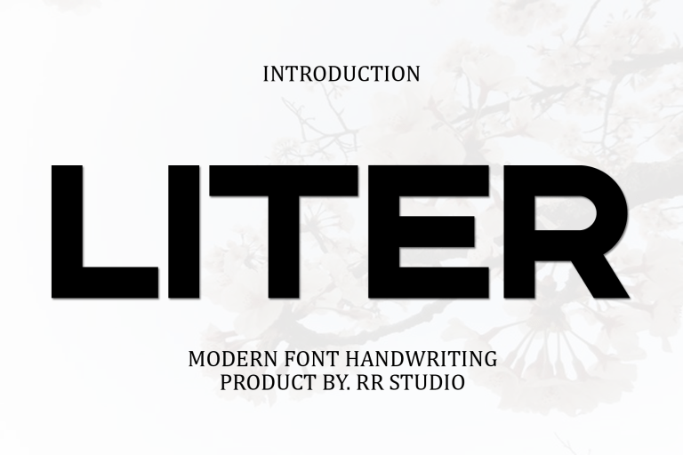 Liter Font | by kaisunnan8 | Jul, 2024 | Medium