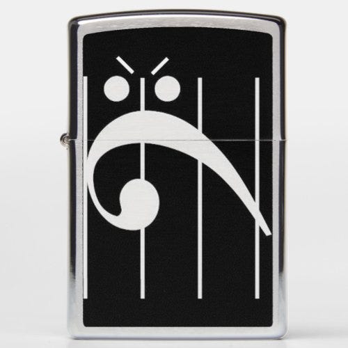 “Ignite Your Musical Spirit with the Angry Bass Clef ZIPPO” | by Jelxy ...